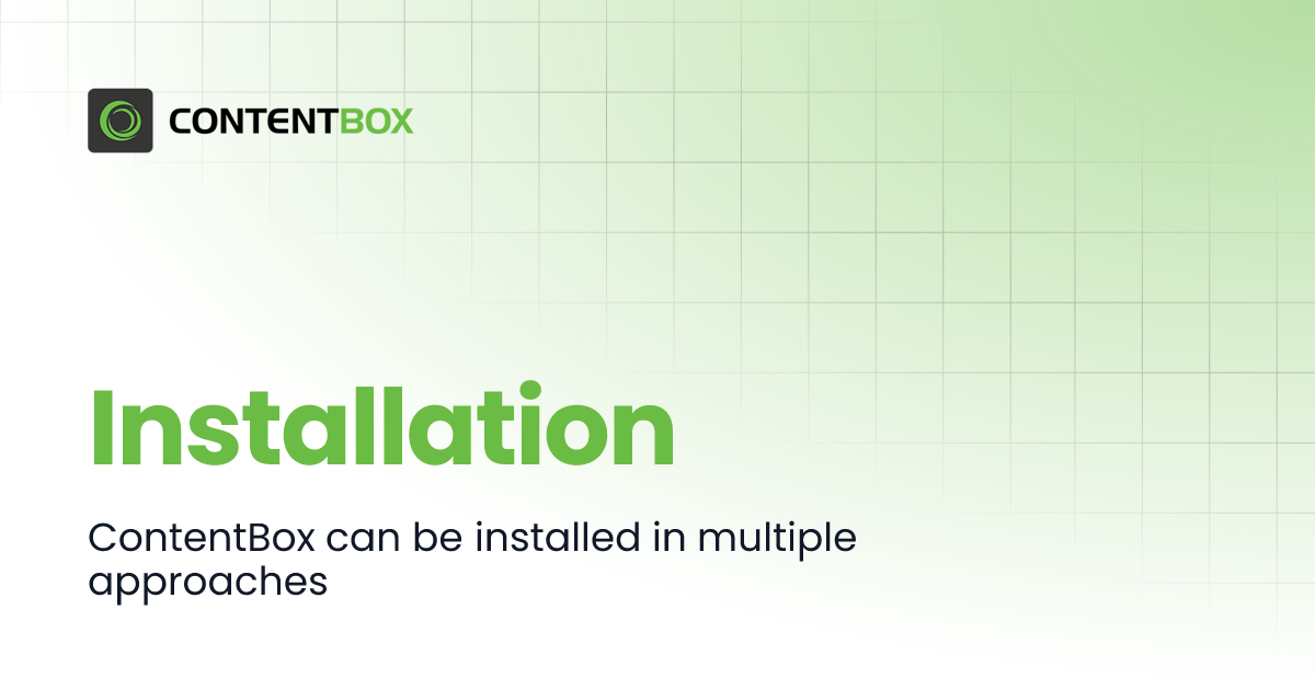 Installation | ContentBox Modular CMS