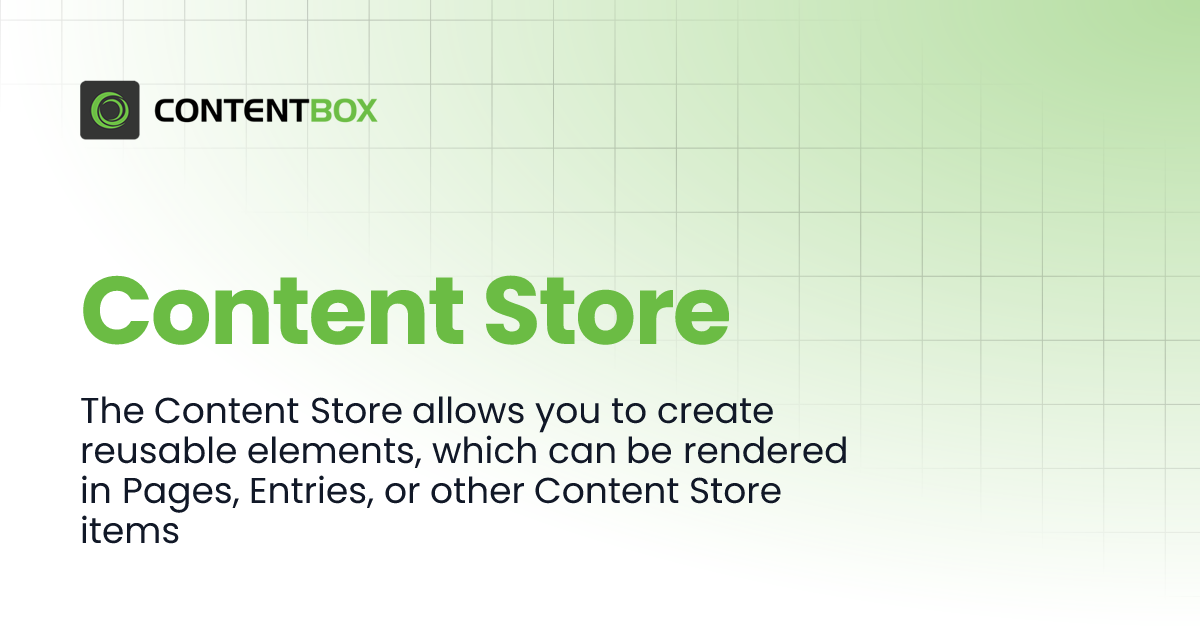 Content Store | ContentBox Modular CMS