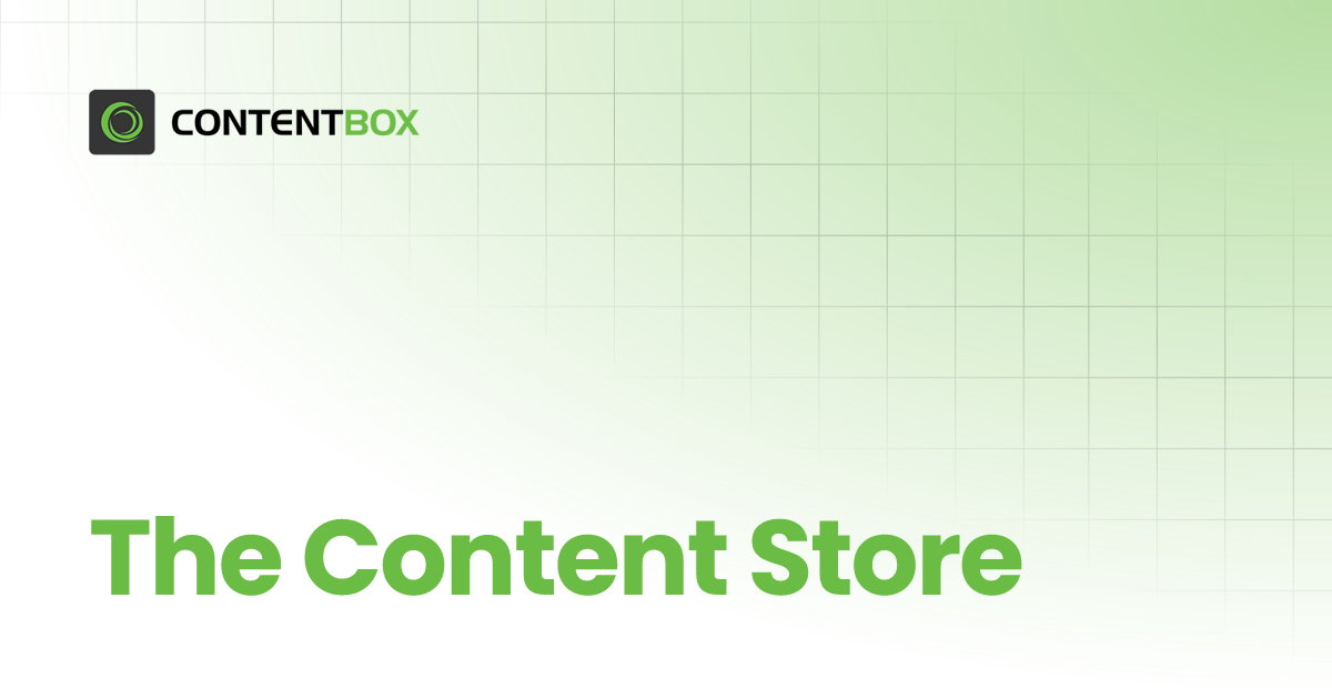 The Content Store | ContentBox Modular CMS