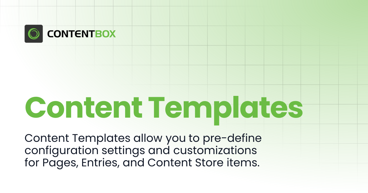 Content Templates | ContentBox Modular CMS
