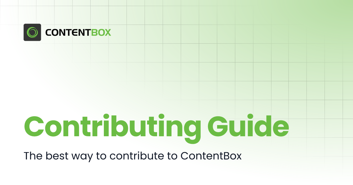 Contributing Guide | ContentBox Modular CMS